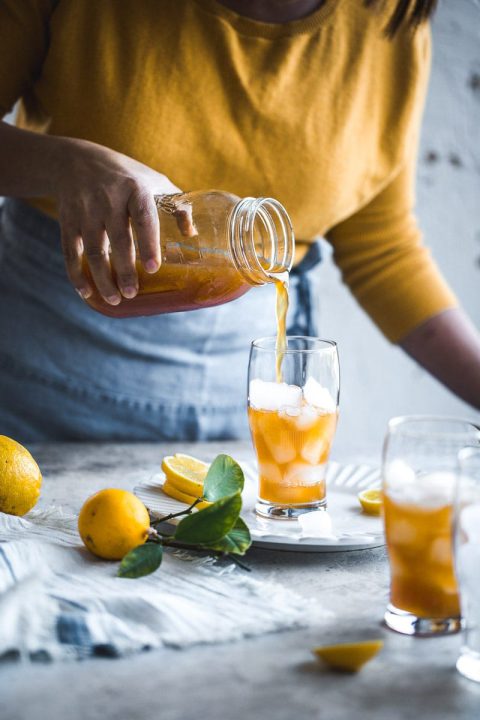 Sparkling Iced Lemon Tea - Cook Republic