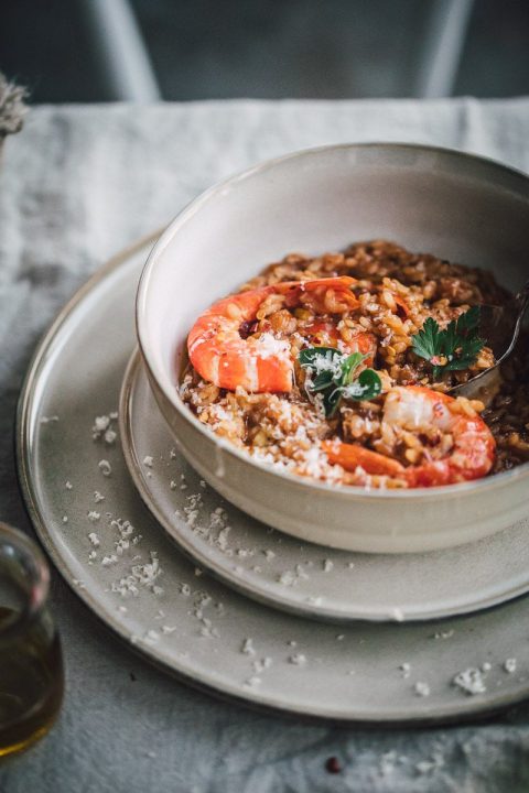 Chilli Garlic Prawn Risotto In Napoli Sauce - Cook Republic