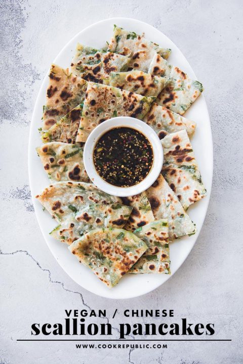 Vegan Chinese Scallion (Spring Onion) Pancakes With Sesame Dipping ...