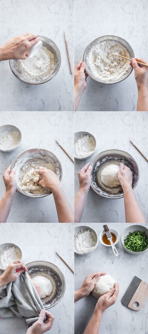 Vegan Chinese Scallion (Spring Onion) Pancakes With Sesame Dipping ...