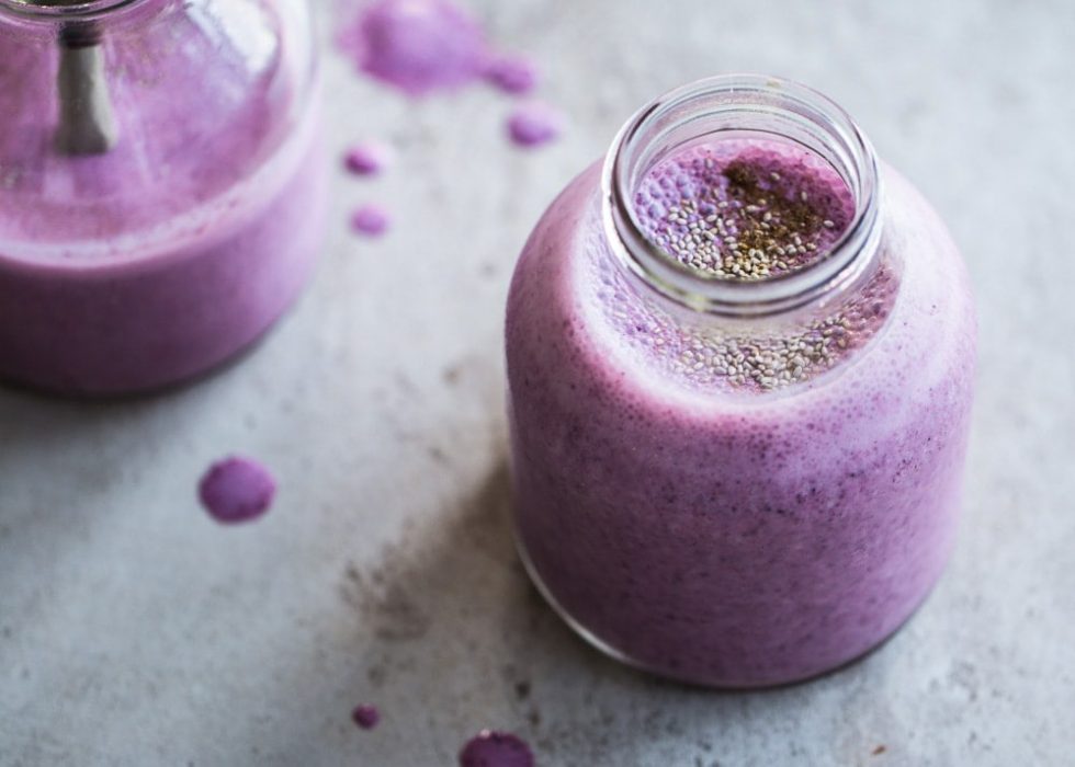 Blueberry Chia Cardamom Lassi - Cook Republic