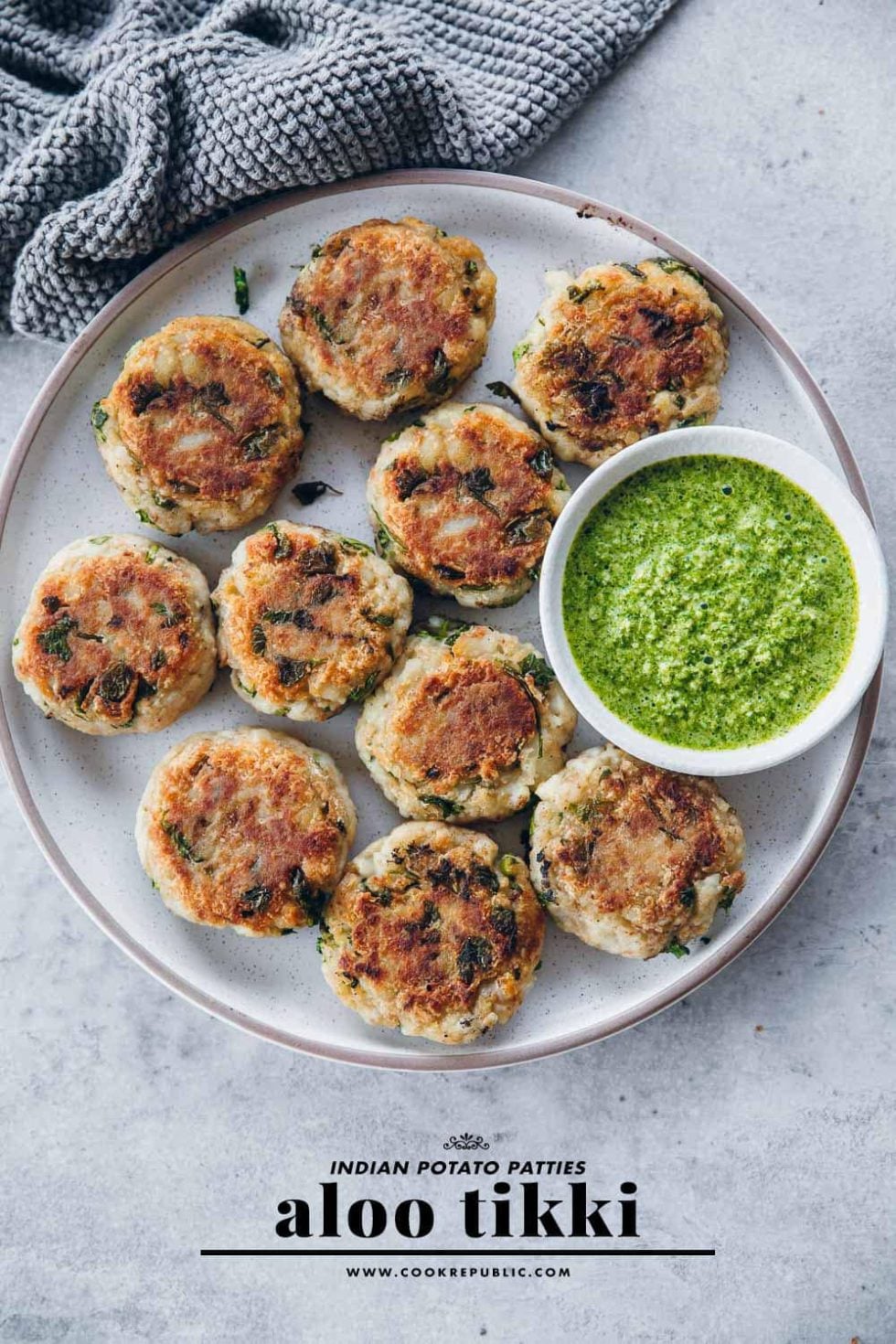 Aloo Tikki - Indian Potato Patties - Cook Republic
