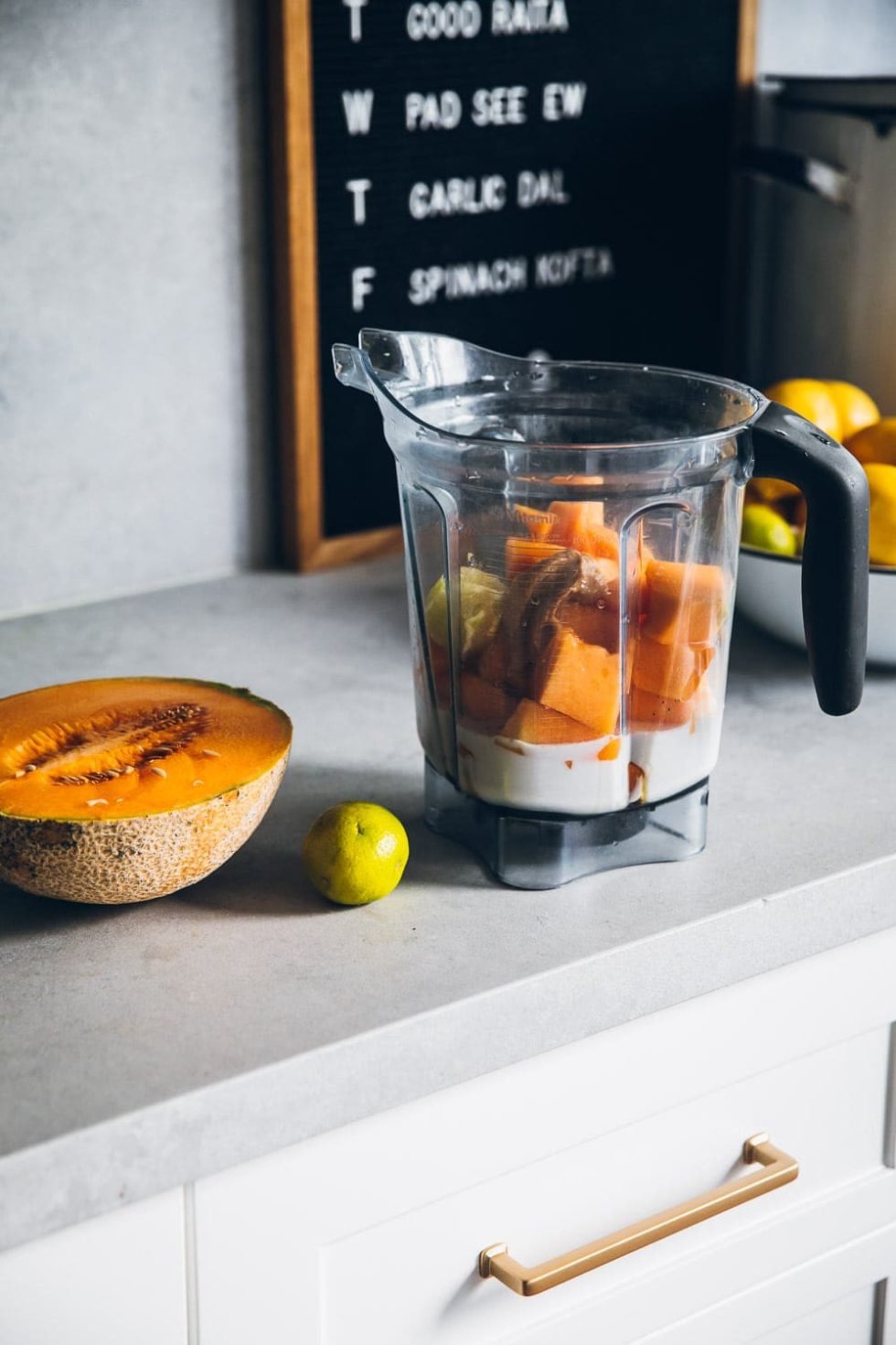 Honeyed Rockmelon Milk (Cantaloupe Milk) - Cook Republic