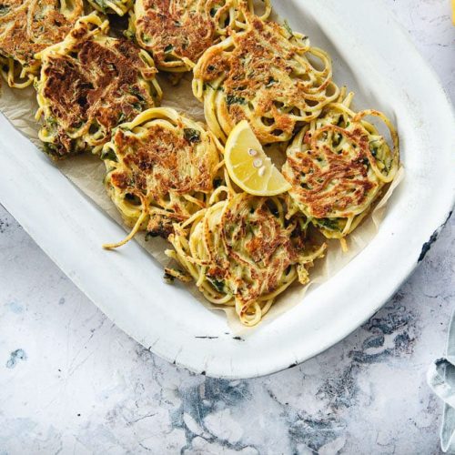 Crispy Zucchini Halloumi Fritters - Cook Republic